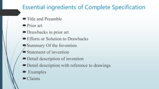 Filing a patent application | PPTX