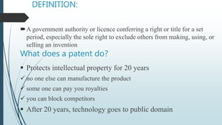 Filing a patent application | PPTX