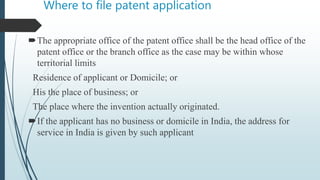 Filing a patent application | PPTX