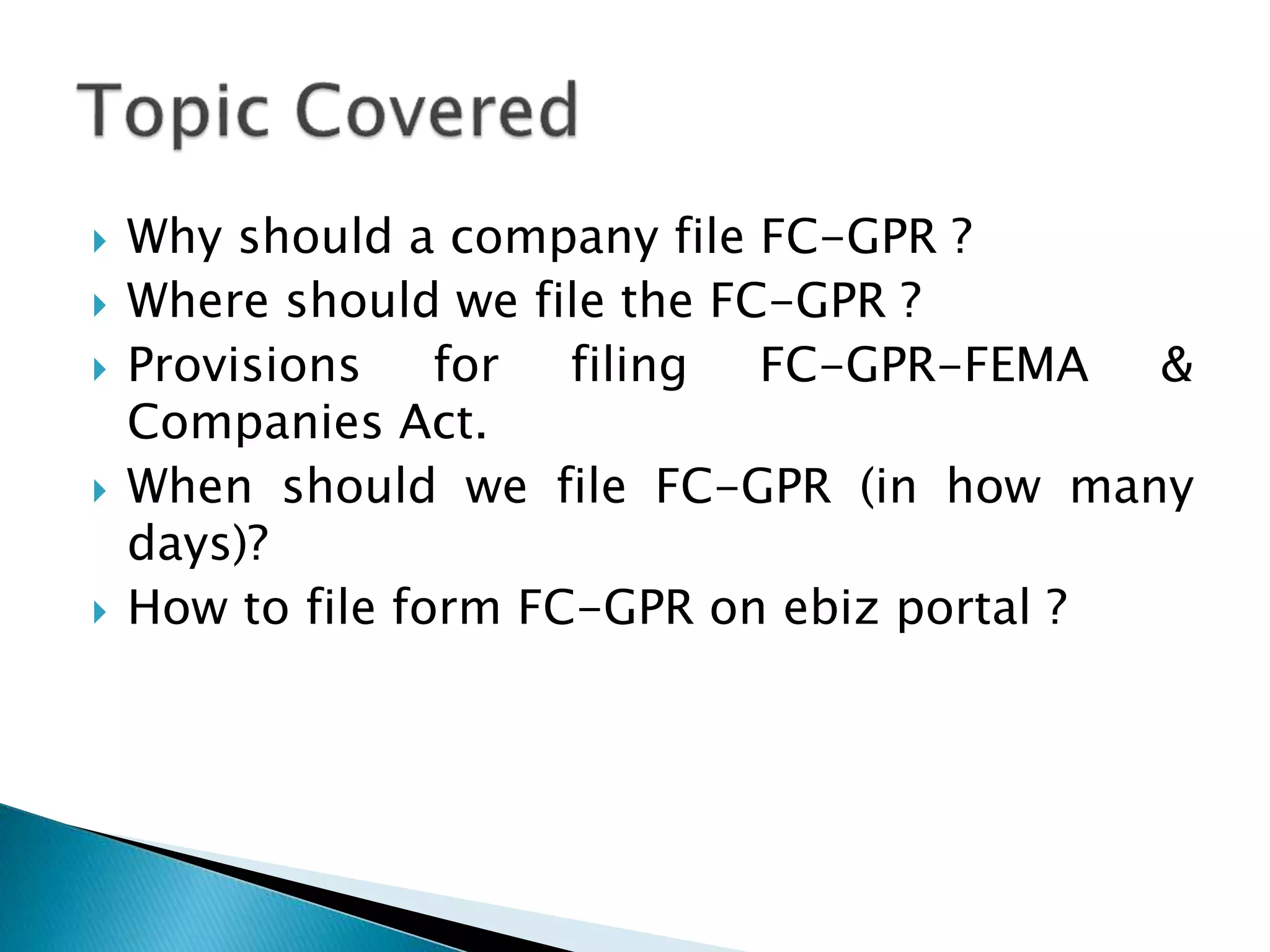 Filing FCGPR | PPTX