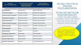 Filing for unemployment: how to determine your job title-classification ...
