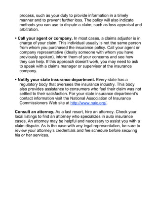 Filing Insurance Claim | PDF