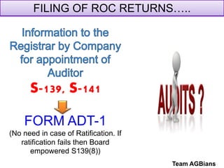 Filing of Roc Annual Returns | PPSX