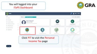 Filing NIL PIT returns on iTaps | PPT