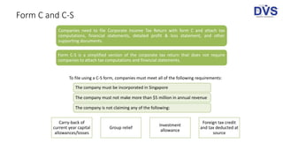 Filing Requirements in Singapore: ECI, AGM and Tax Filings | PPTX
