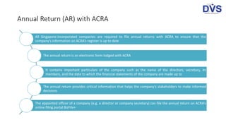 Filing Requirements in Singapore: ECI, AGM and Tax Filings | PPT