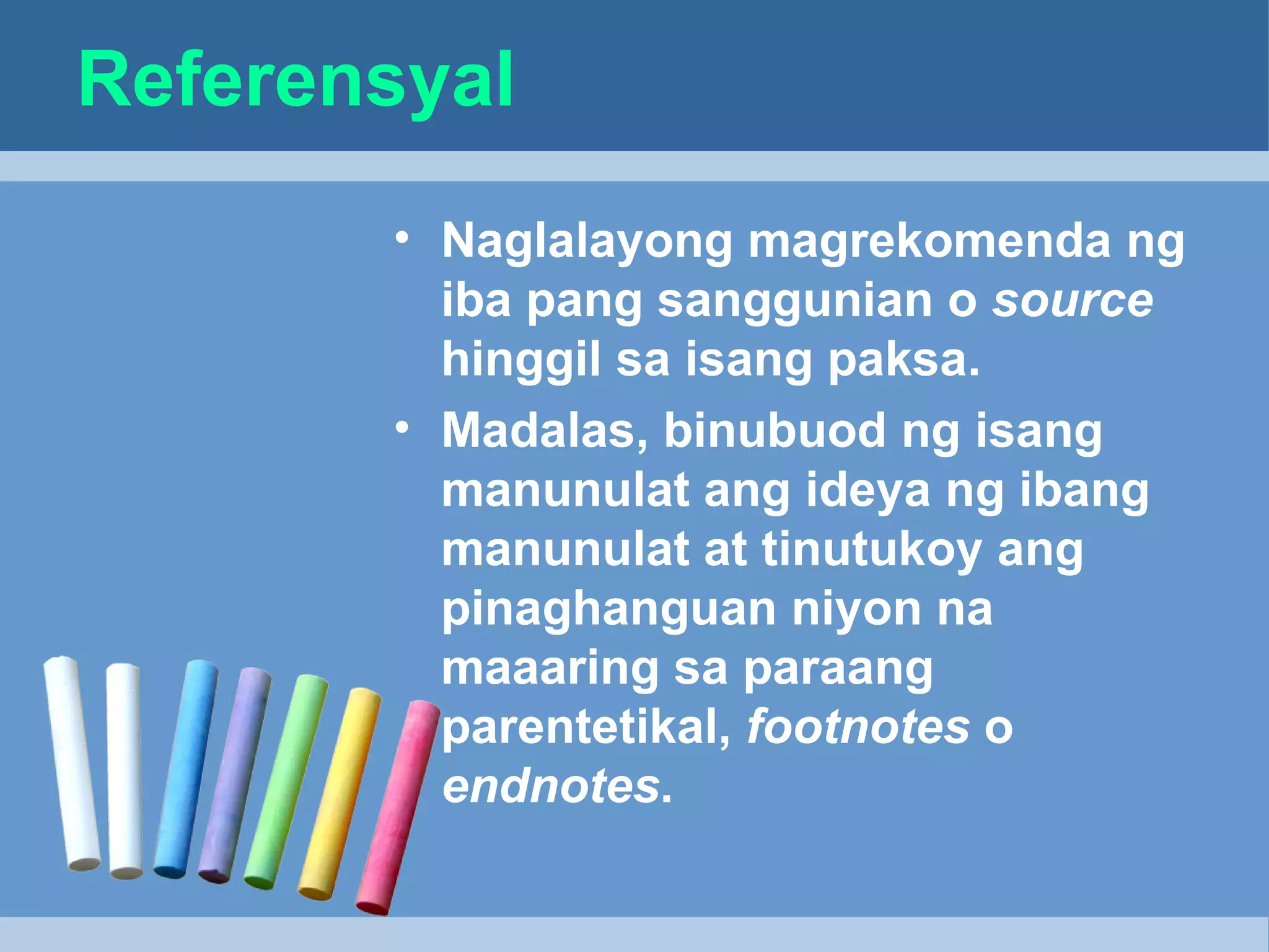 uri ng pagsulat | PPT