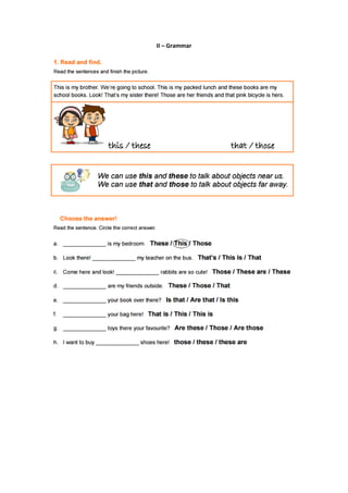English Test - 7th grade | PDF