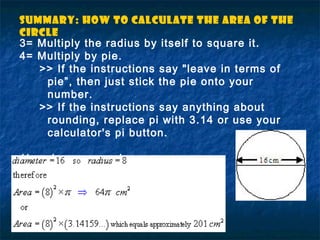 "Area of Circle" Presentation | PPT