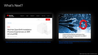 IBM Think 2020 Openshift on IBM Z and LinuxONE | PDF | Cloud Computing | Internet