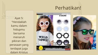 Semakin serupa dengan Yesus Kristus Filipi 2 Ayat 5-11 | PPTX