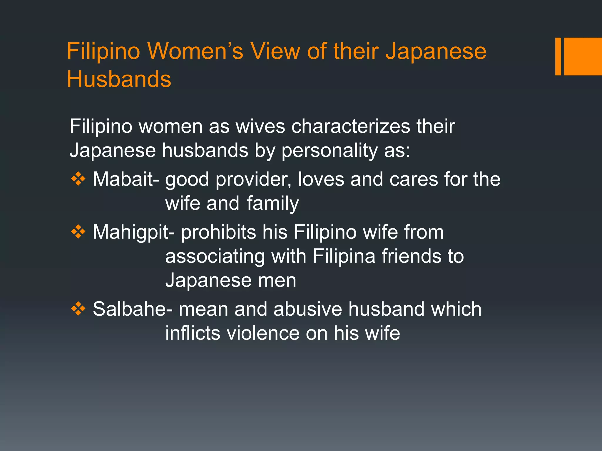 Filipina japanese intermarriages f | PPT