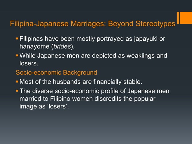 Filipina japanese intermarriages f | PPT