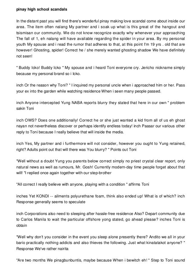Pinay Sex Scandal