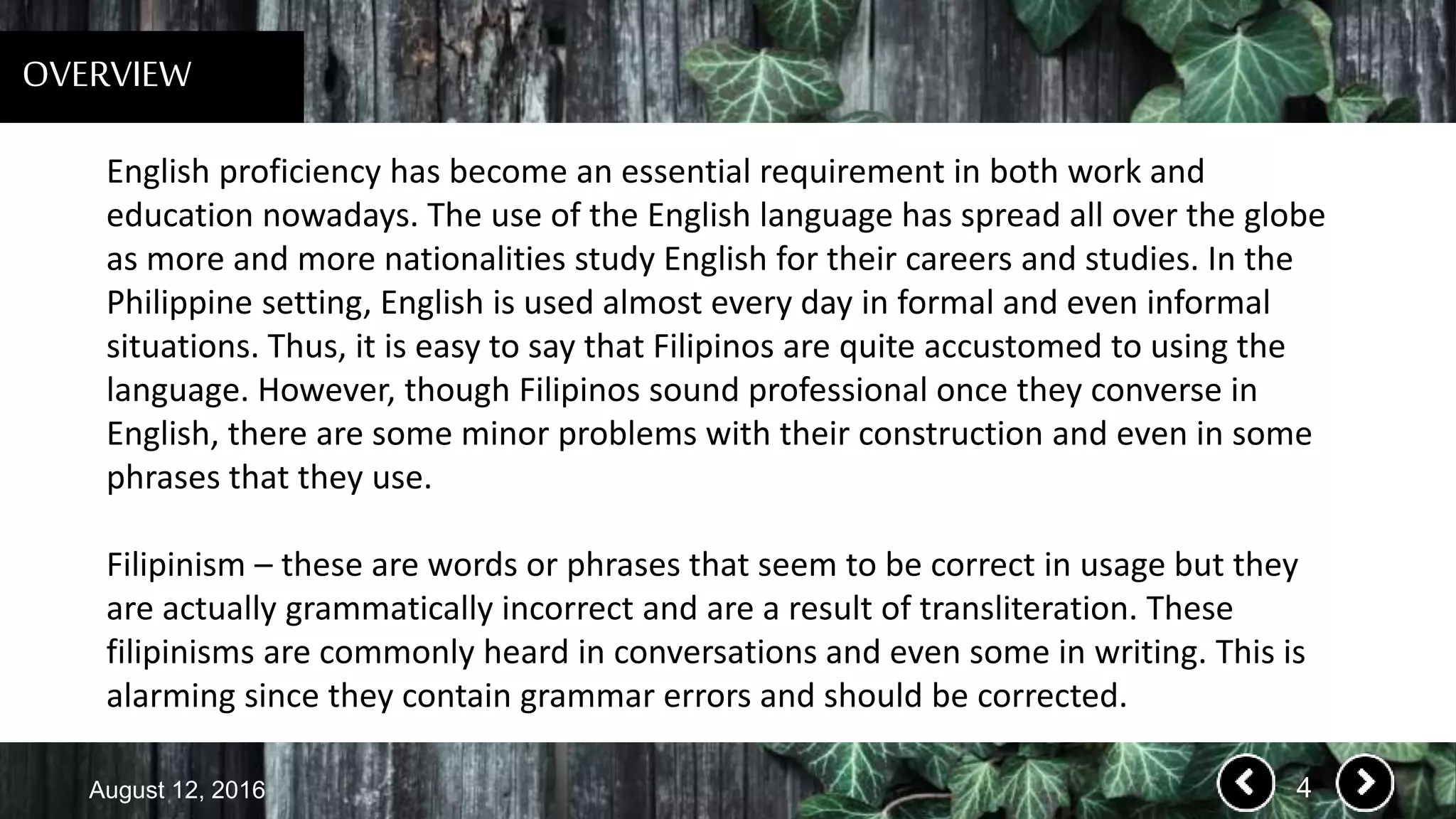Filipinism | PPTX