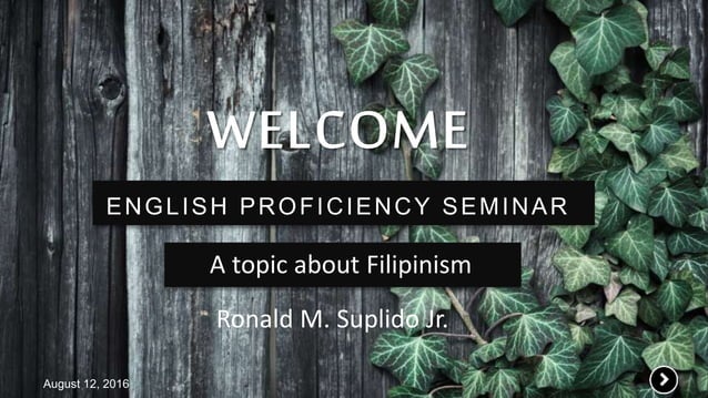 Filipinism | PPTX | Education