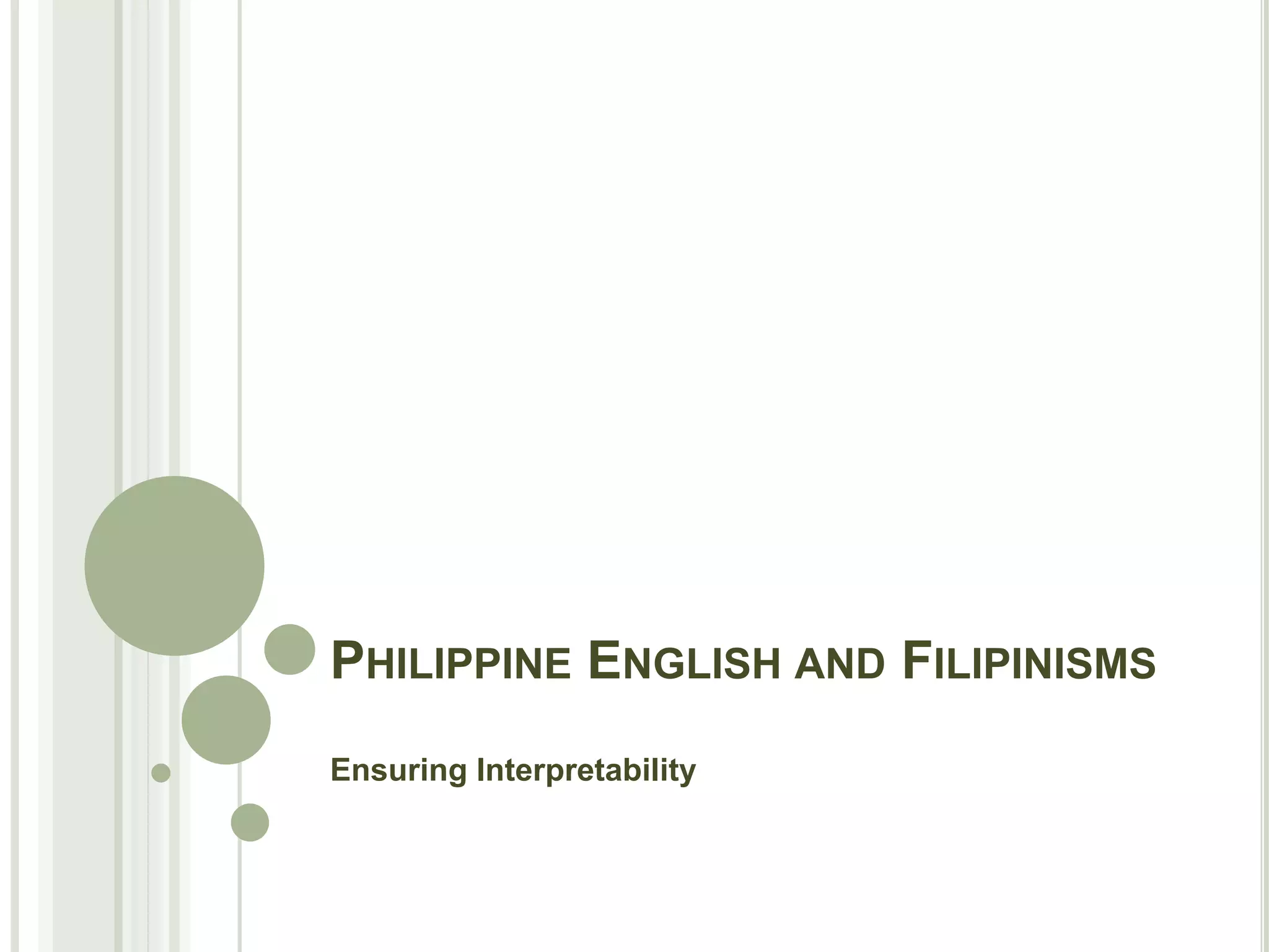 Filipinisms | PPTX