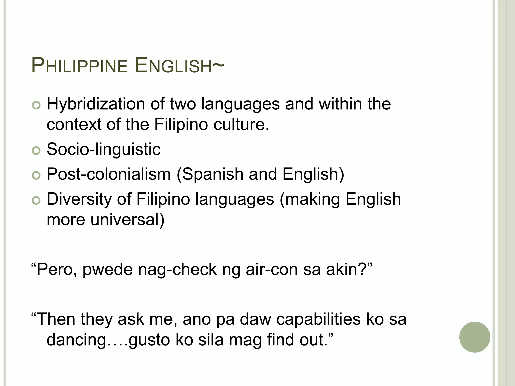 Filipinisms | PPTX