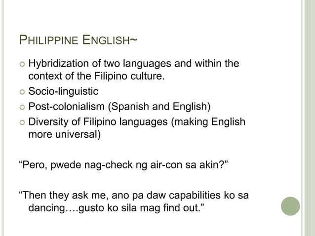 Filipinisms | PPTX