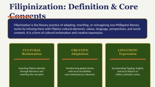 Filipinization of Non-Philippine Literature: Reclaiming Filipino ...