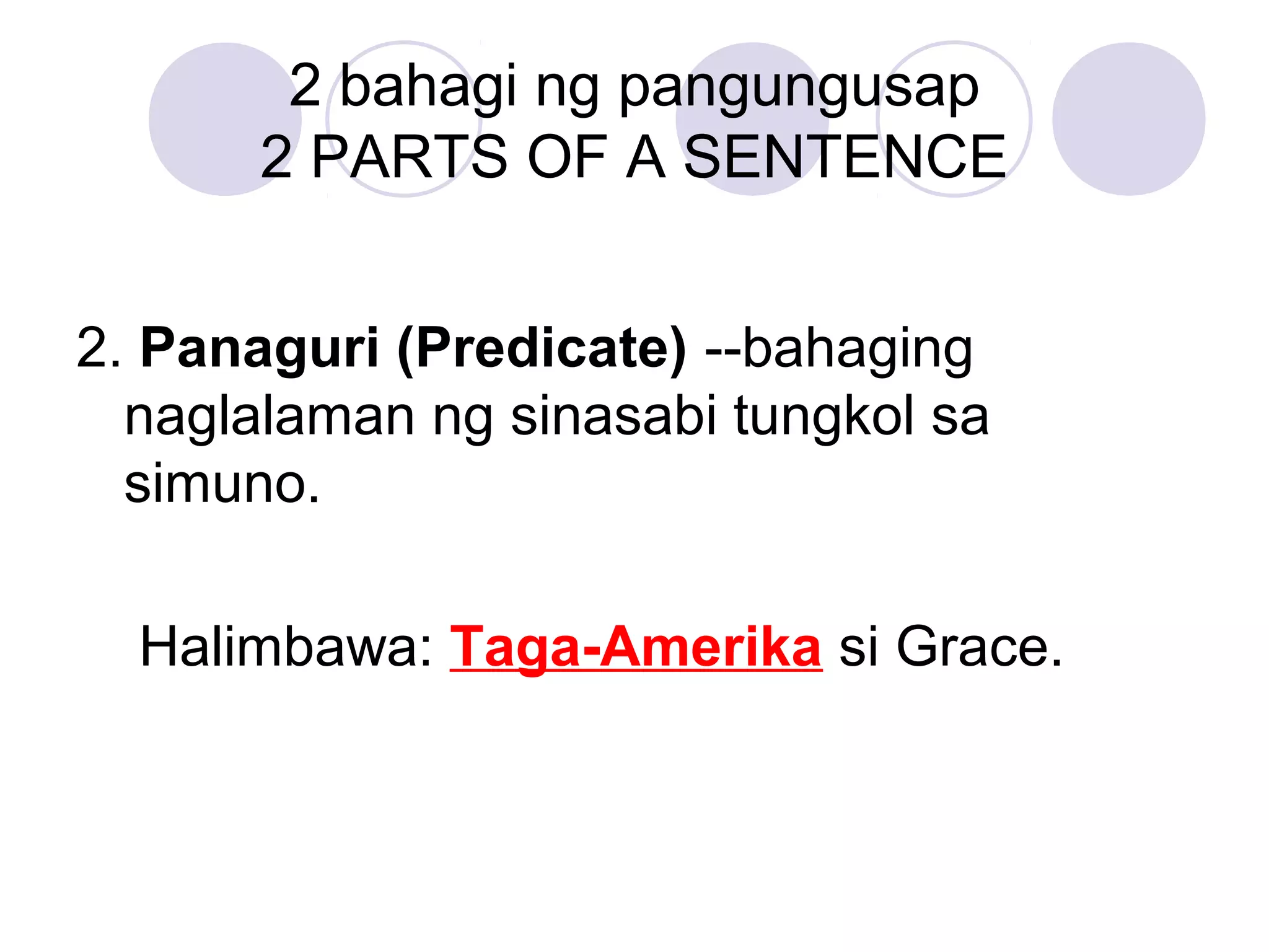 Filipino 1-ang-pangungusap (2) | PPT