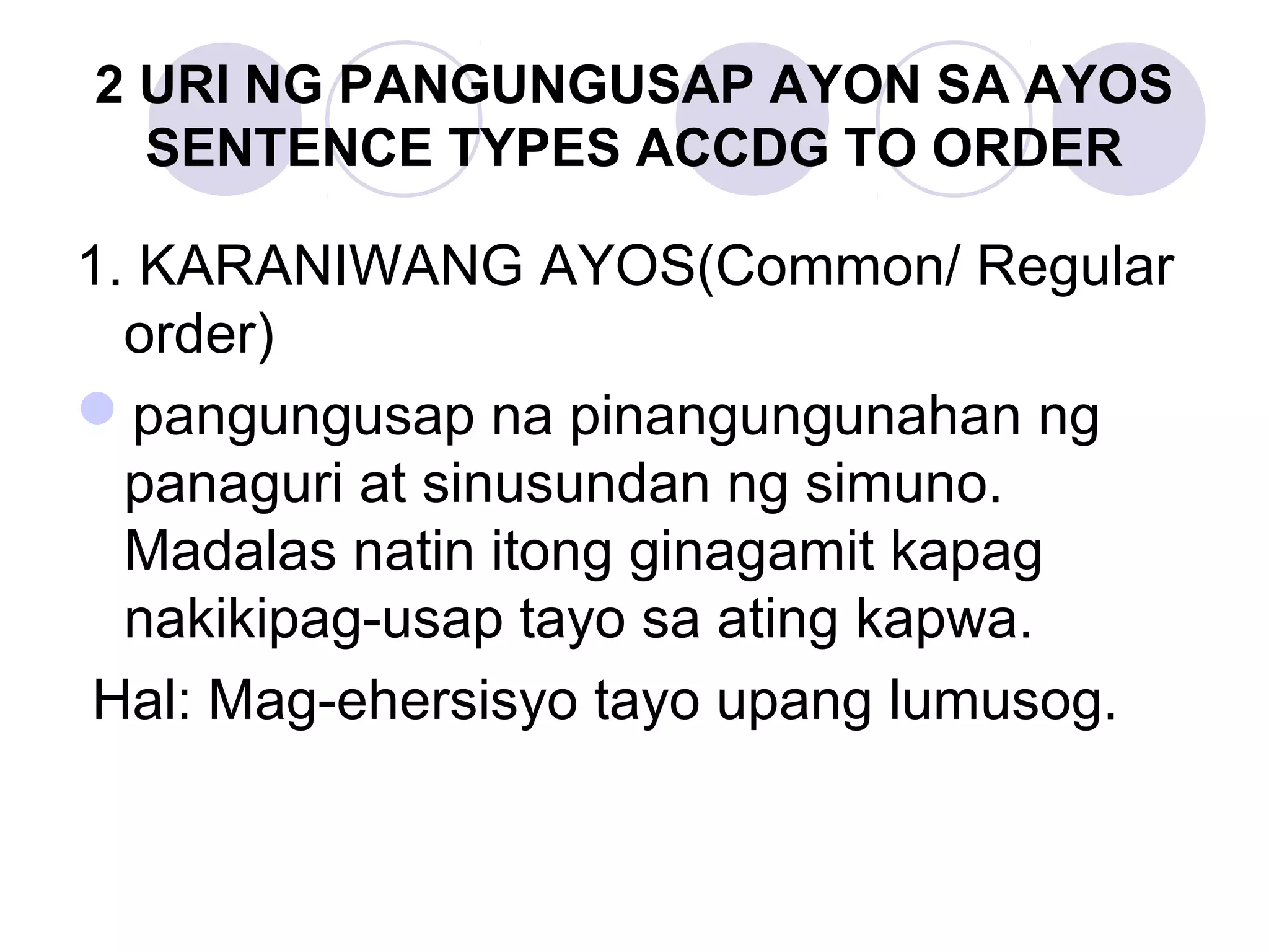 Filipino 1-ang-pangungusap (2) | PPT