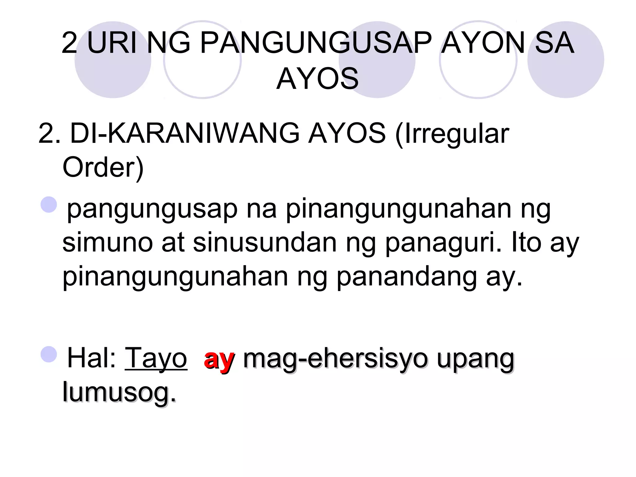 Filipino 1-ang-pangungusap (2) | PPT