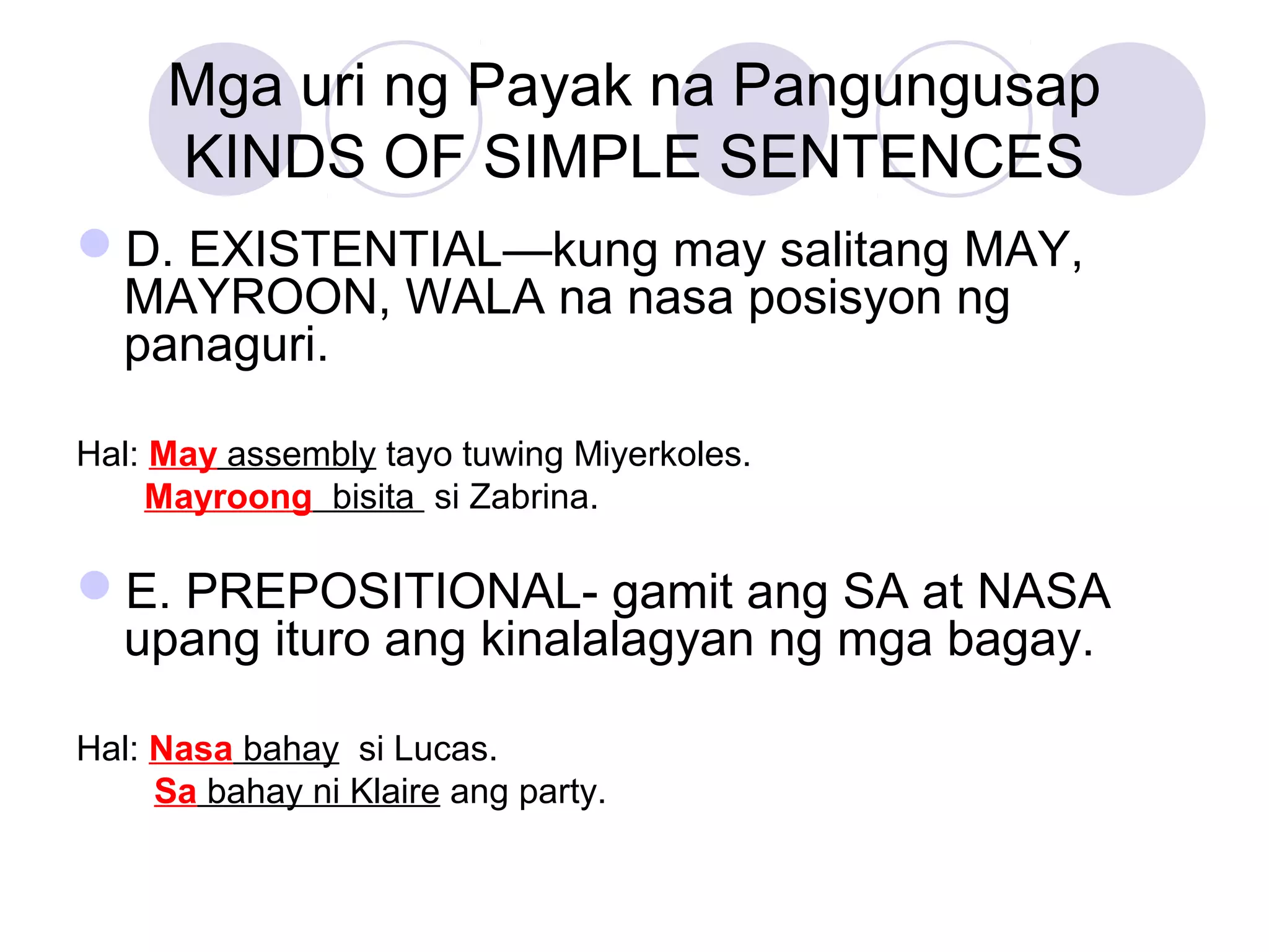 Filipino 1-ang-pangungusap (2) | PPT