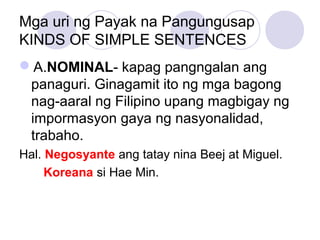 Filipino 1-ang-pangungusap (2) | PPT