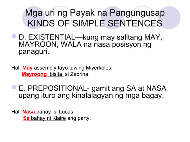 Filipino 1-ang-pangungusap (2) | PPT