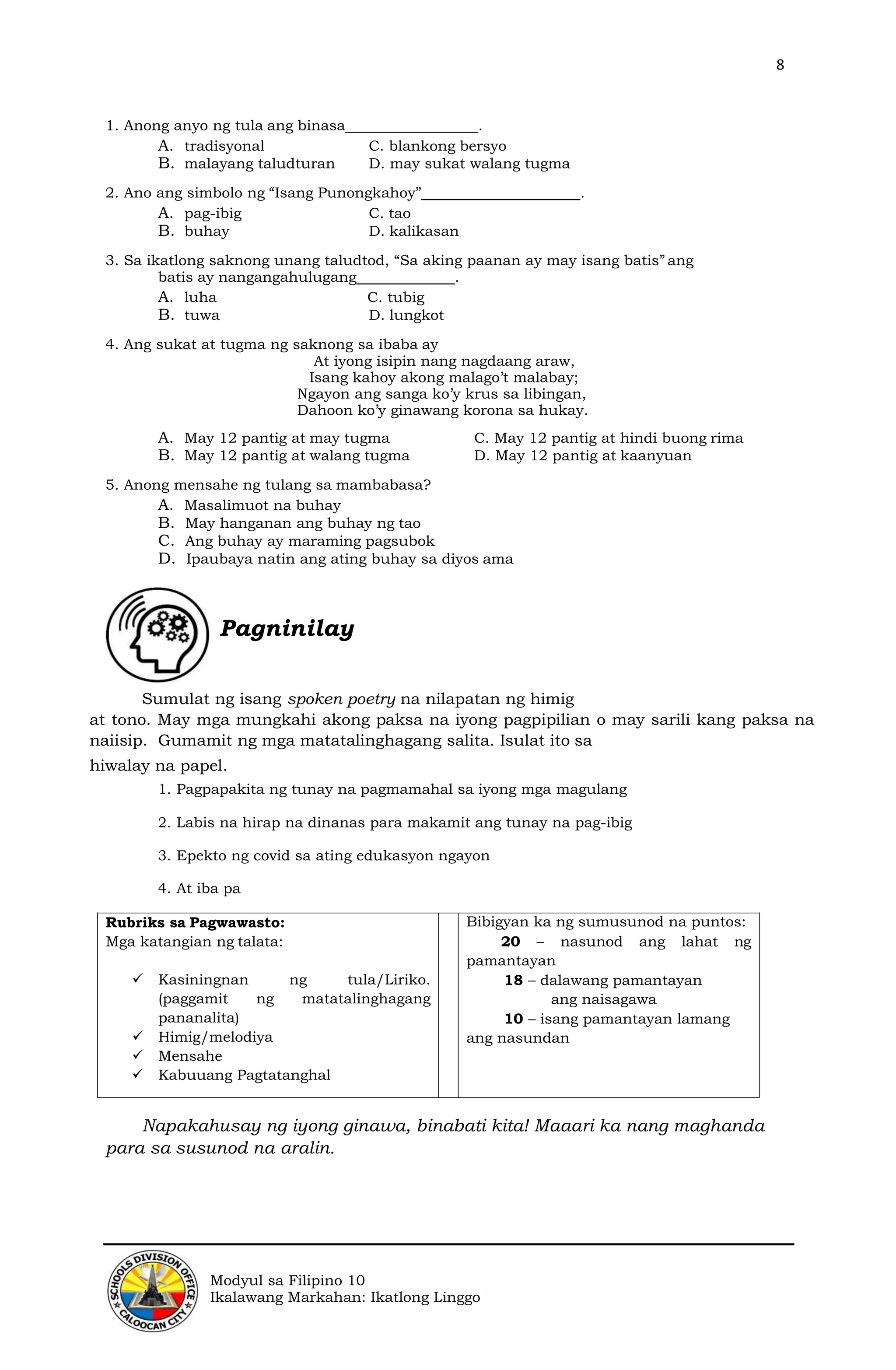 Filipino 10-q2-week-3 | PDF