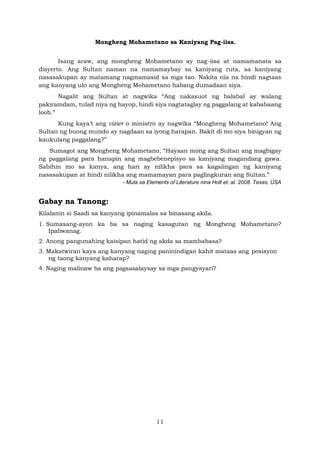 Filipino 10-q3-modyul2-week2-igaya anamaria-6 | PDF