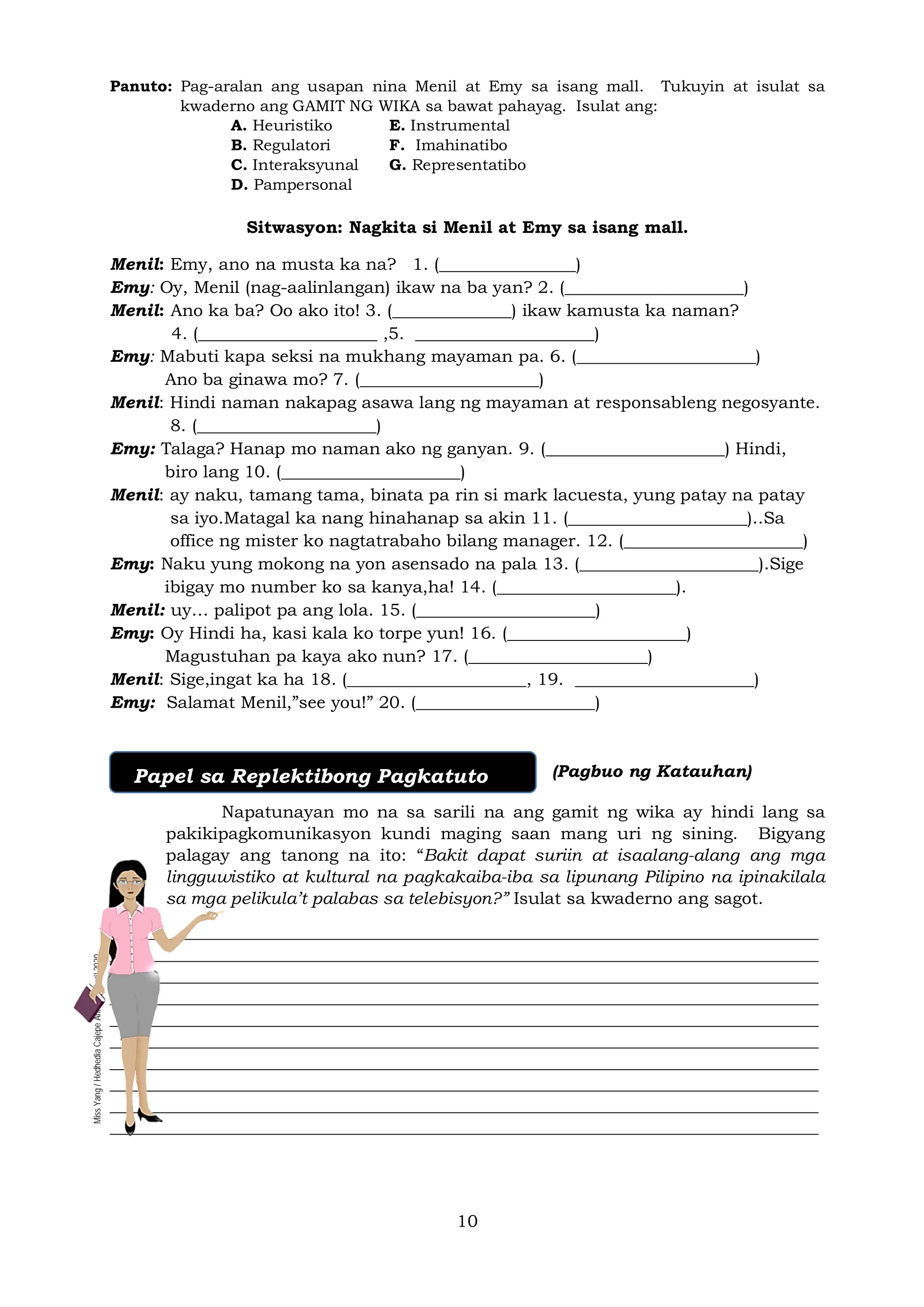 FILIPINO-11_Q1_Mod4. Gas Strand Reviewer | PDF