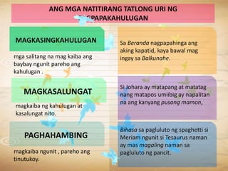 FilipinoPAGBIBIGAY KAHULUGAN SA PAG-BASA | PPTX