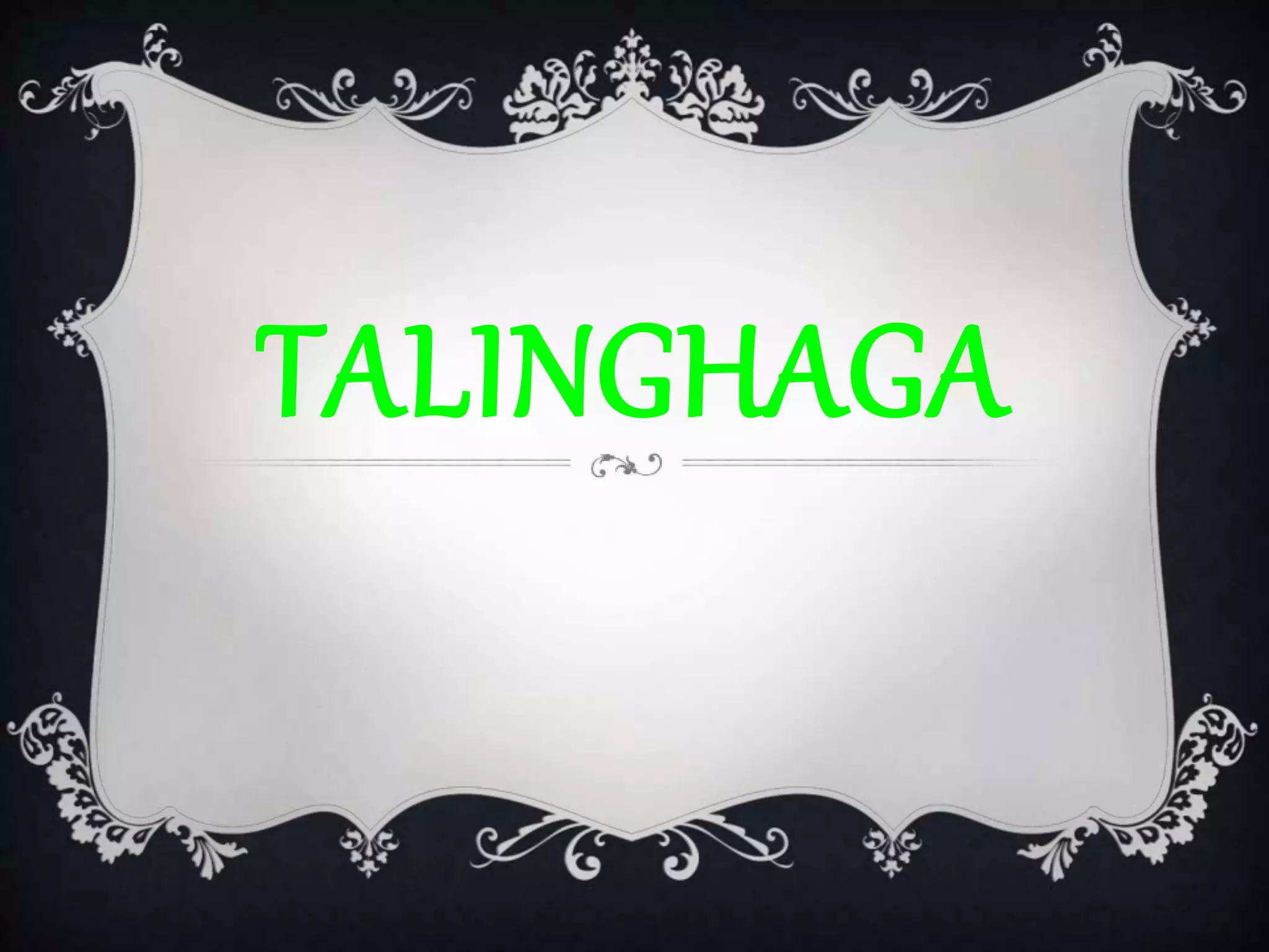 TALINHAGA | PPTX