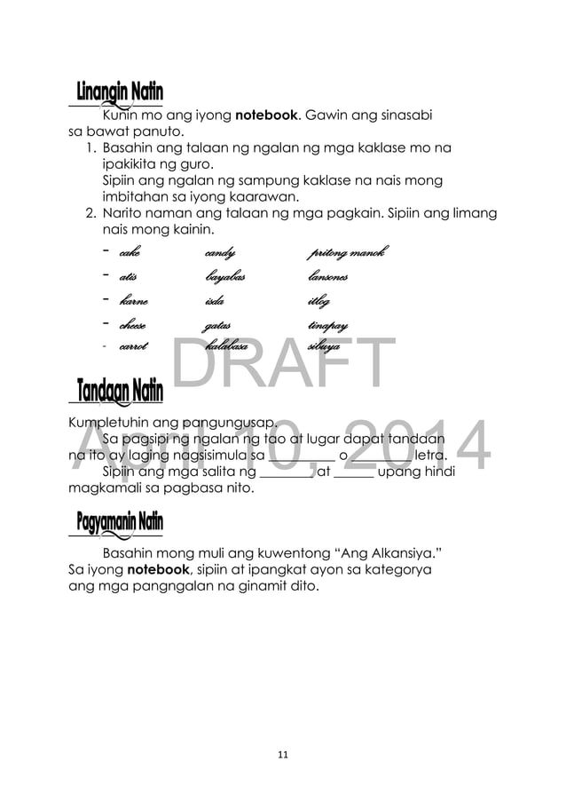 K TO 12 GRADE 3 LEARNER’S MATERIAL IN FILIPINO | PDF