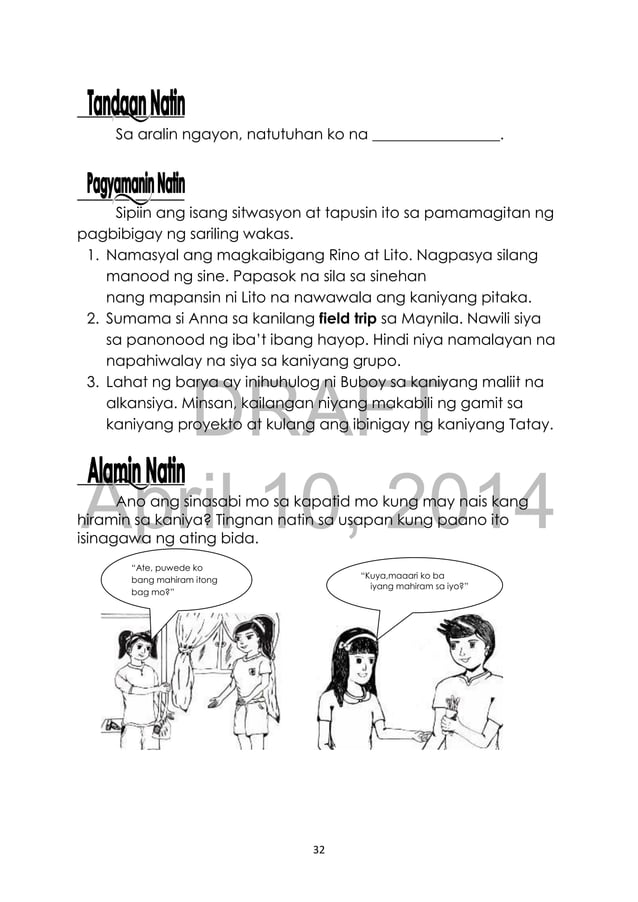 K TO 12 GRADE 3 LEARNER’S MATERIAL IN FILIPINO | PDF