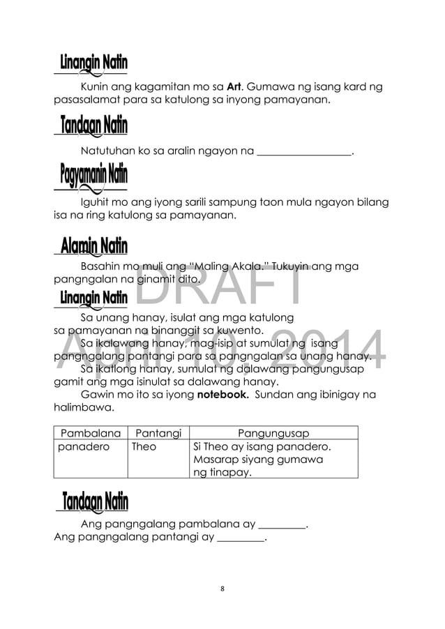 K TO 12 GRADE 3 LEARNER’S MATERIAL IN FILIPINO | PDF