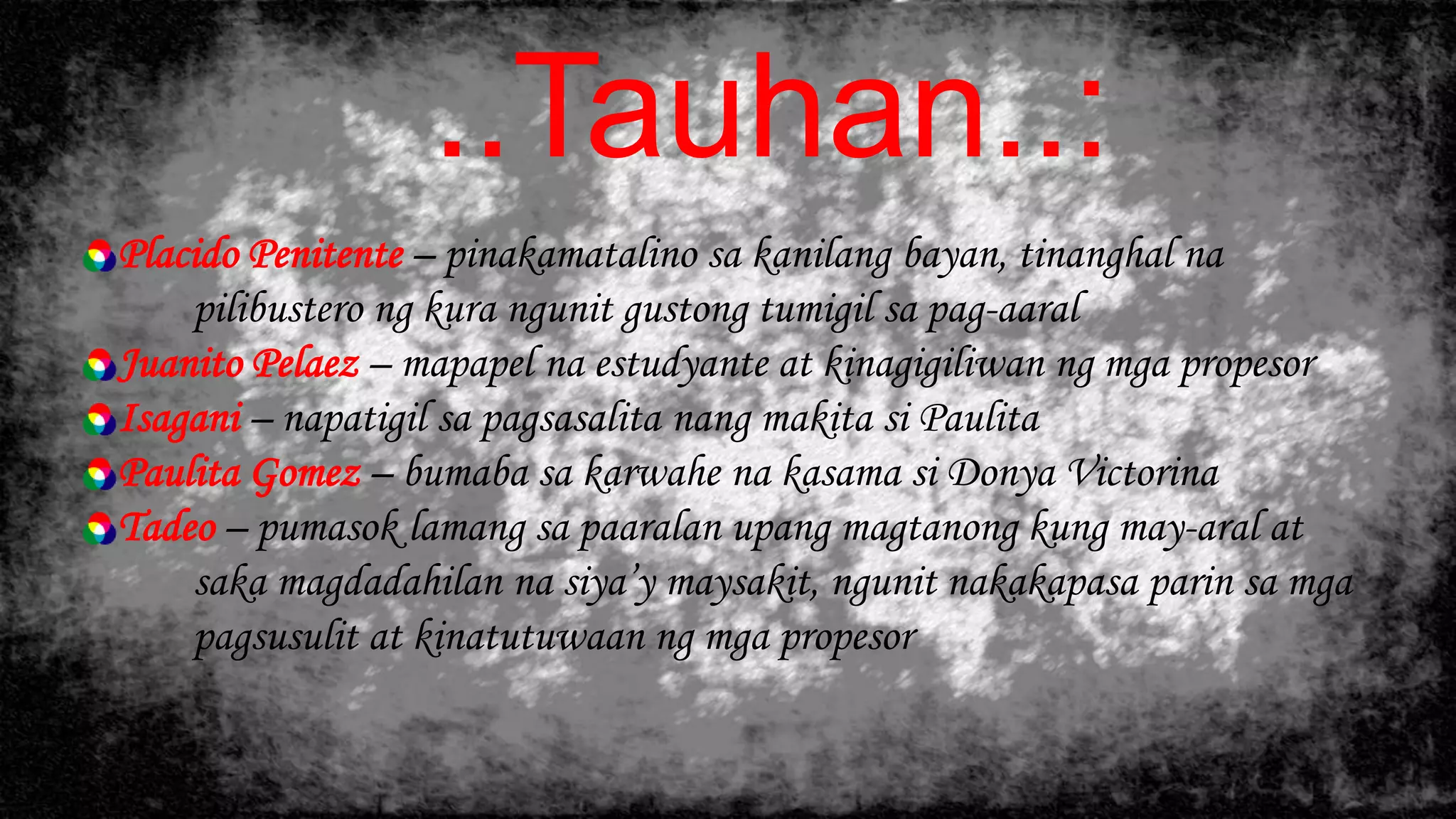 El Filibusterismo Kabanata 12: Si Placido Penitente | PPTX