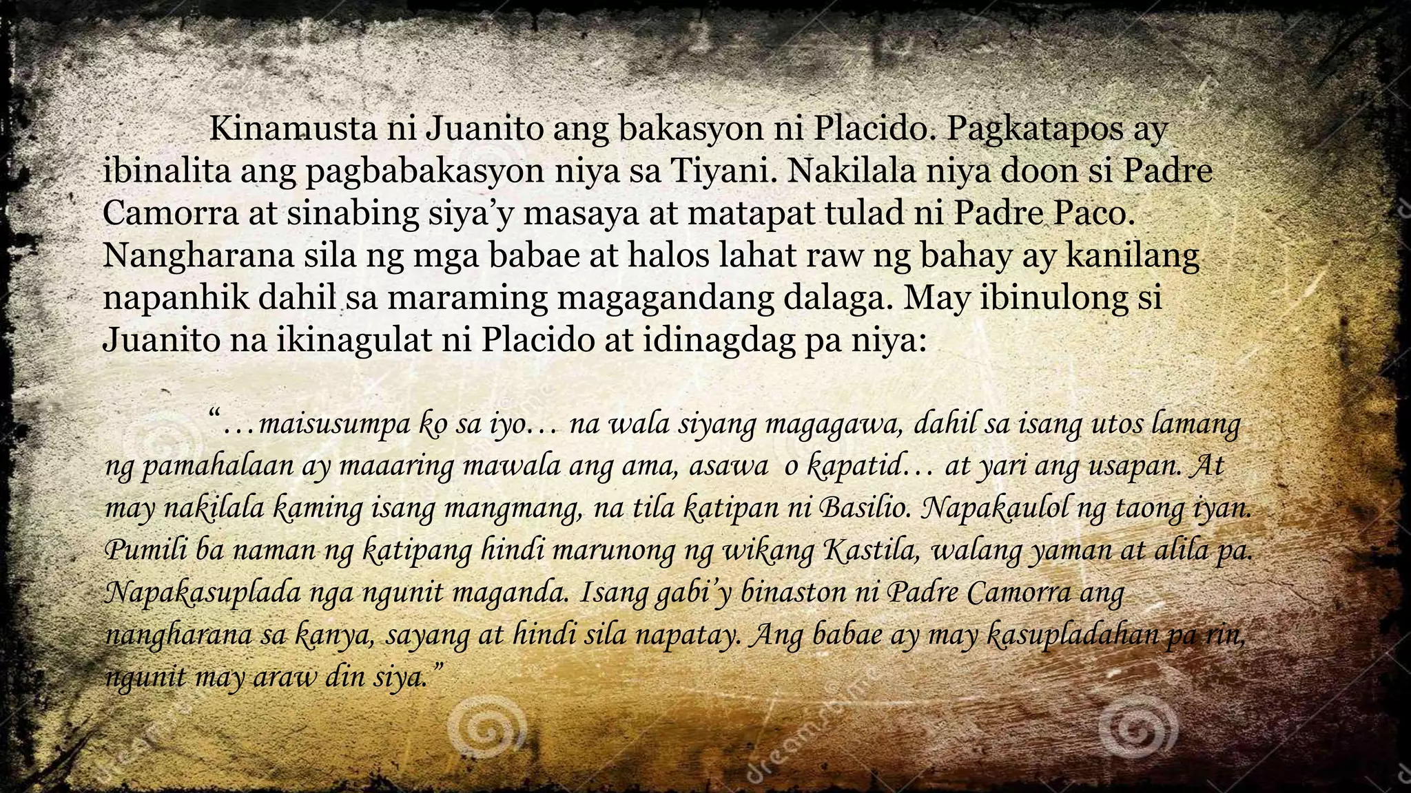 El Filibusterismo Kabanata 12: Si Placido Penitente | PPTX