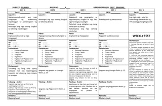 DLL in Grade 3 Filipino | PDF
