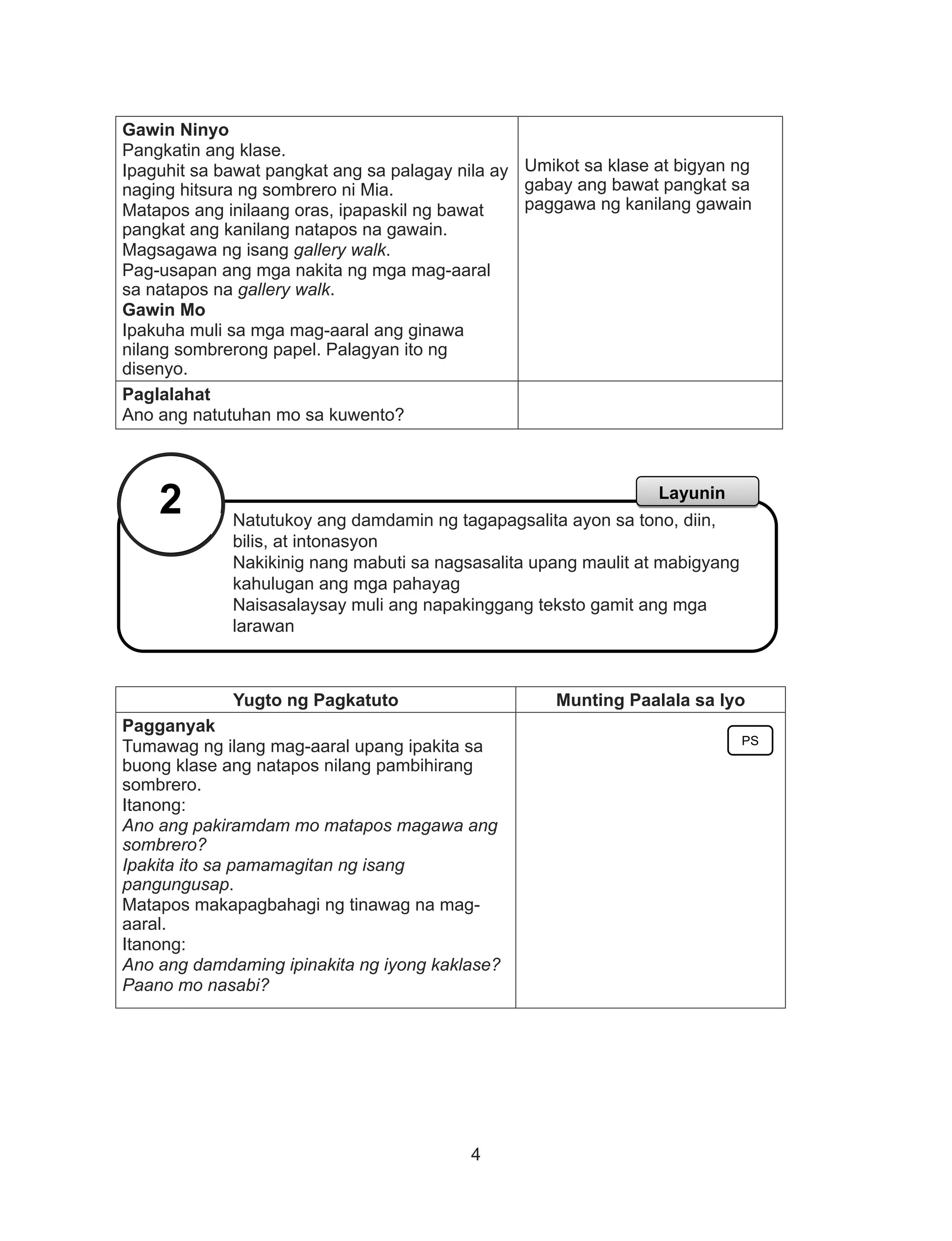 K TO 12 GRADE 4 TEACHER’S GUIDE IN FILIPINO (Q1-Q4) | PDF