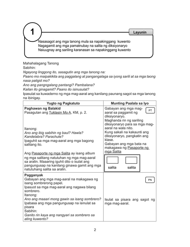 K TO 12 GRADE 4 TEACHER’S GUIDE IN FILIPINO (Q1-Q4) | PDF