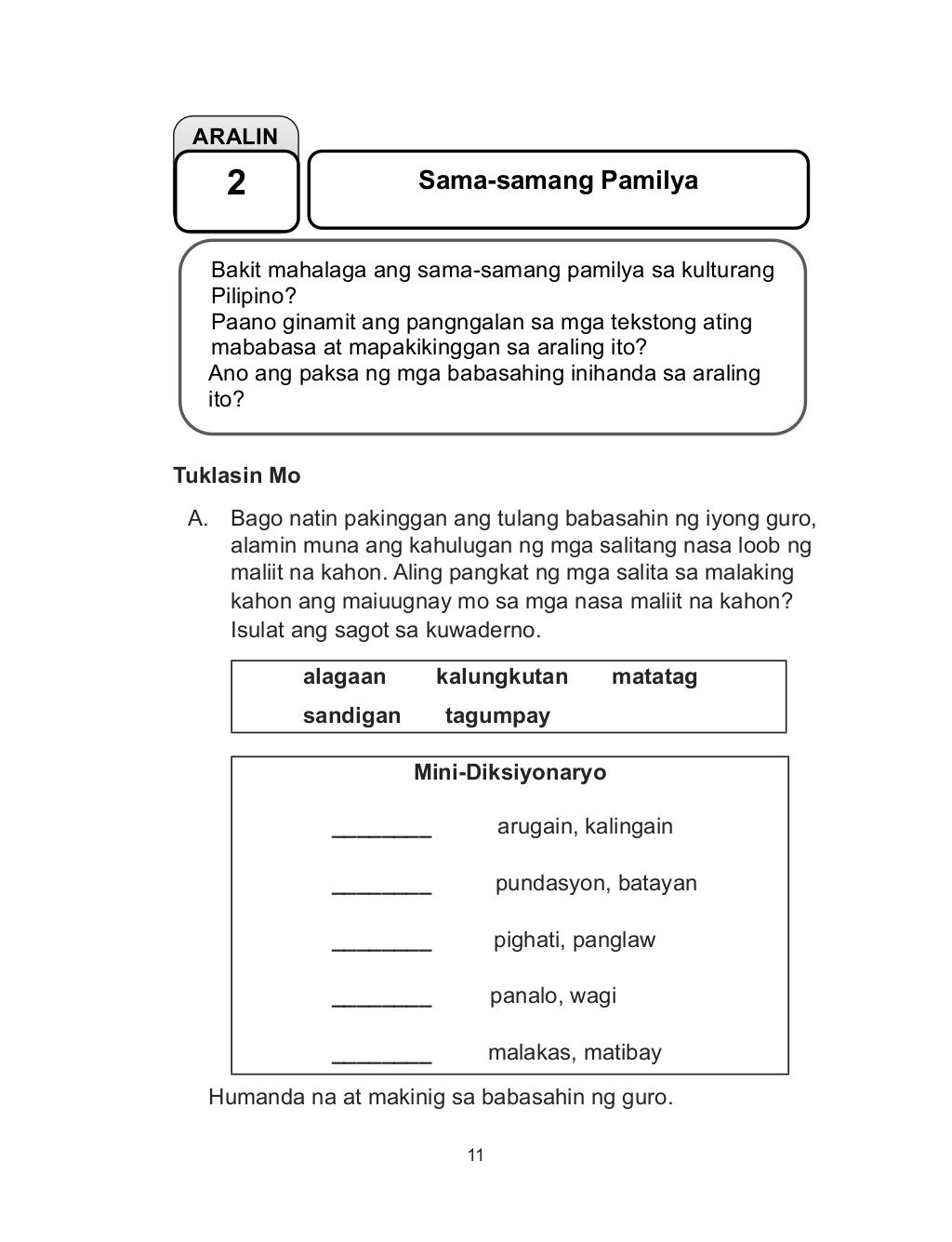 K TO 12 GRADE 4 LEARNER’S MATERIAL IN FILIPINO (Q1-Q4)