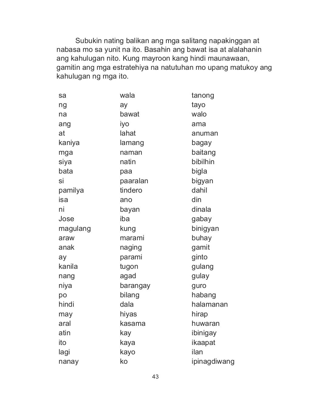 K TO 12 GRADE 4 LEARNER’S MATERIAL IN FILIPINO (Q1-Q4)