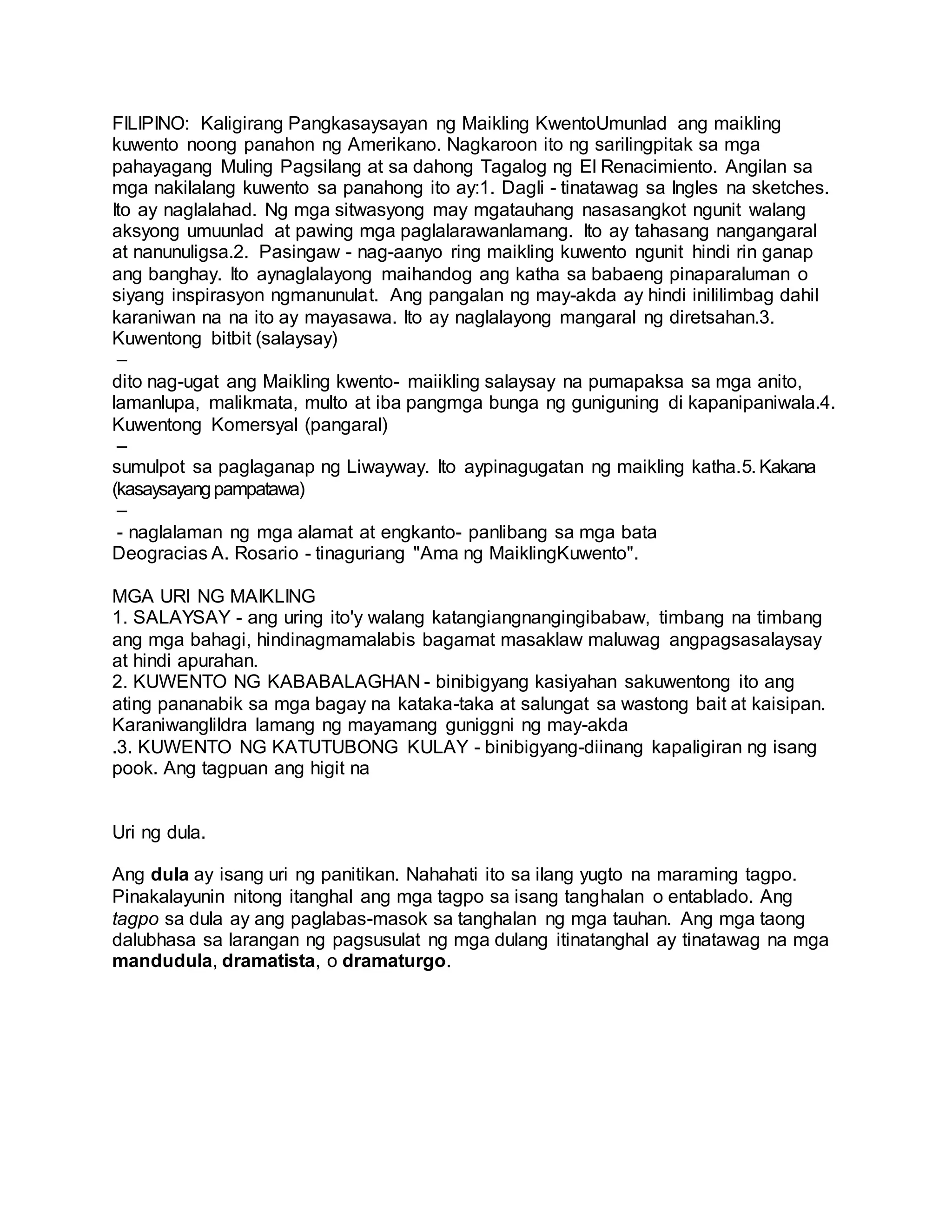 Filipino | DOCX