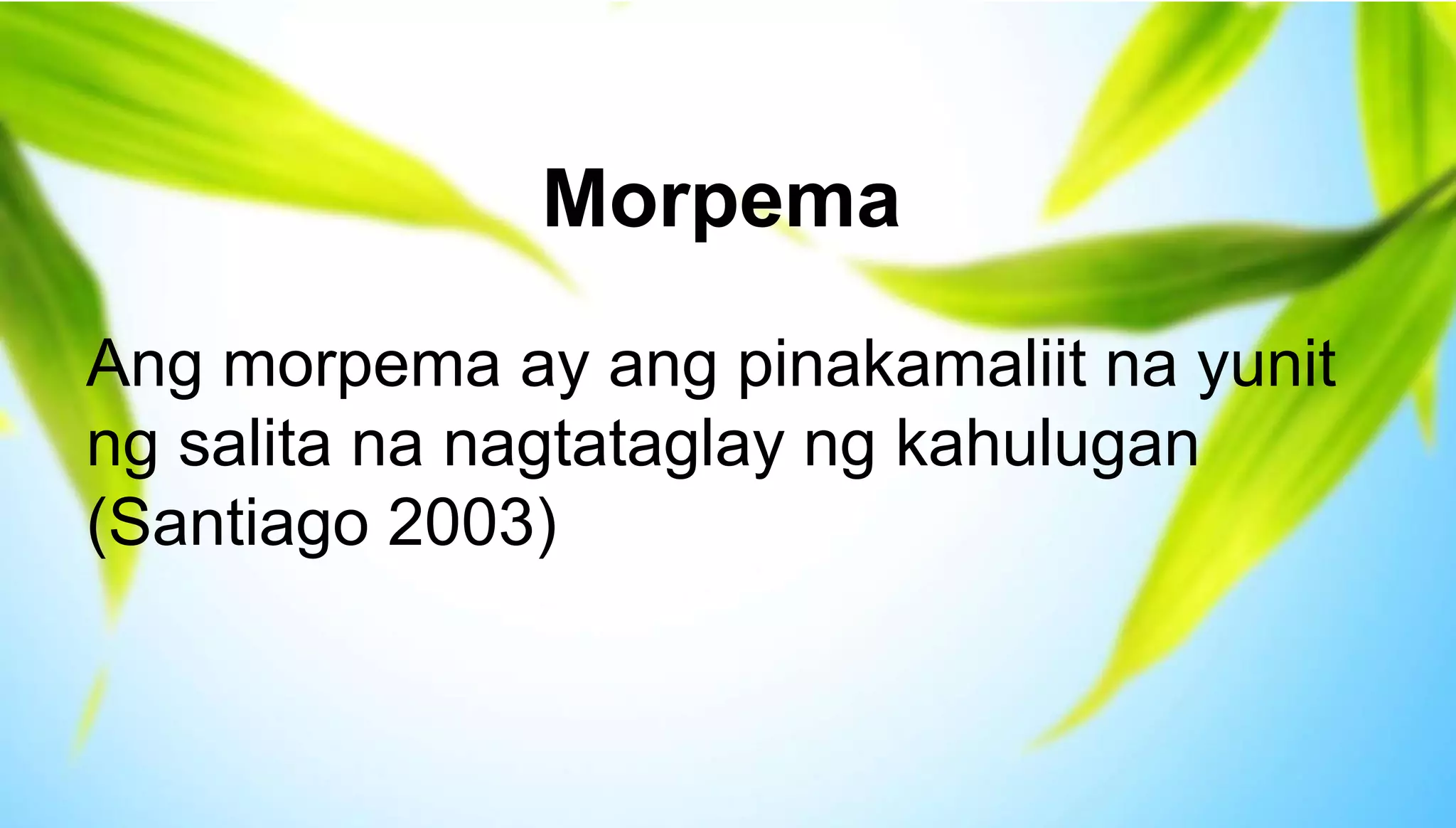 Ponoloji, Morpoloji, Leksikal | PPTX
