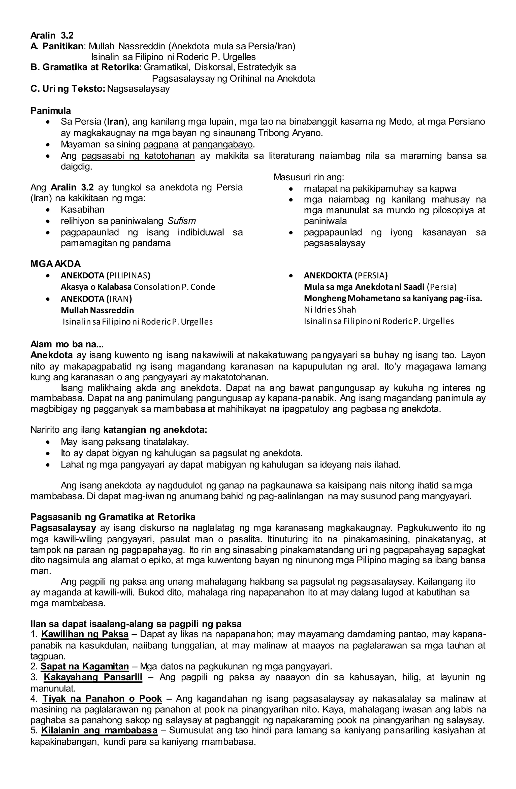 Filipino | DOCX