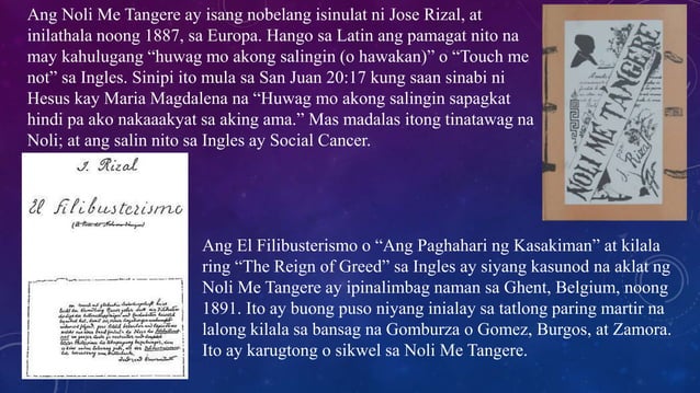 mga tala ukol sa buhay ni Rizal | PPTX