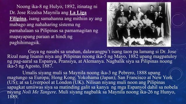 mga tala ukol sa buhay ni Rizal | PPTX